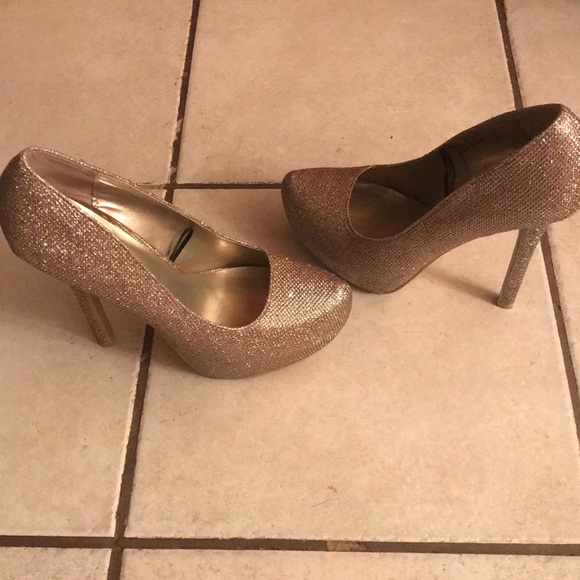 Forever 21 | Shoes | Glitter Enclosed Platform Heels | Poshmark